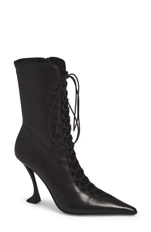 Jeffrey Campbell Whimsigoth Leather Bootie - Black