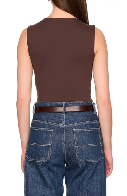 Susana Monaco Square Neck Crop Tank