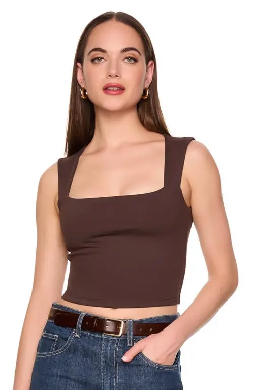 Susana Monaco Square Neck Crop Tank