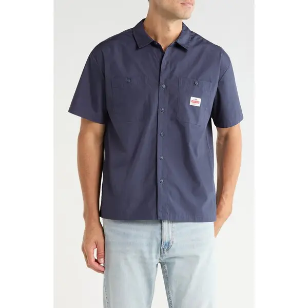 Brixton Trademark Short Sleeve Button Up Shirt