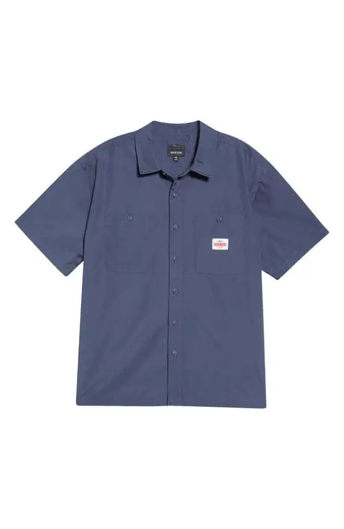 Brixton Trademark Short Sleeve Button Up Shirt