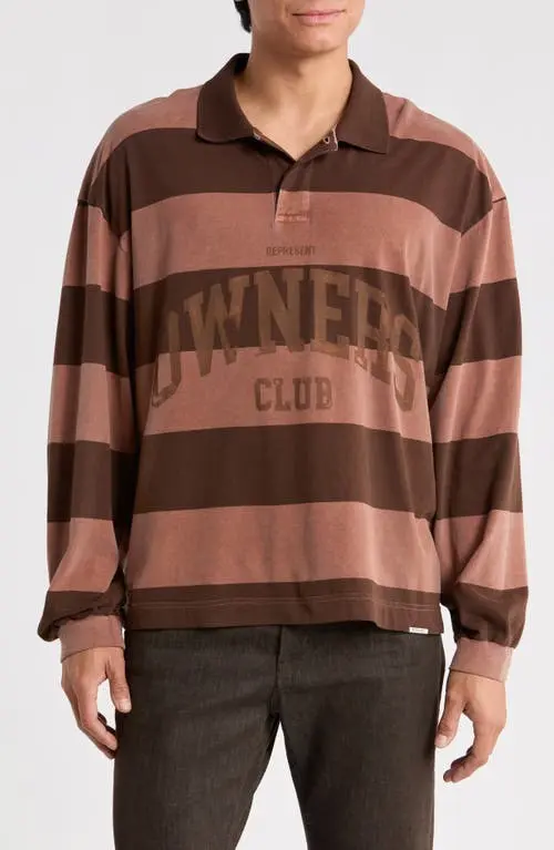REPRESENT Owners Club Stripe Rugby Top