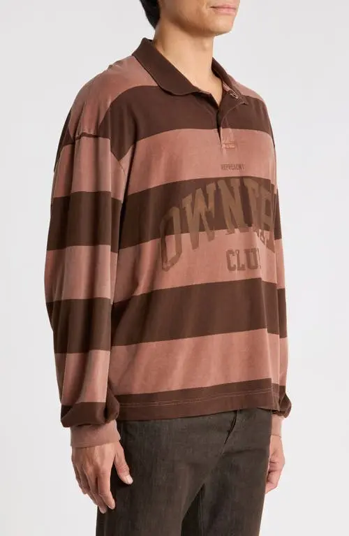 REPRESENT Owners Club Stripe Rugby Top