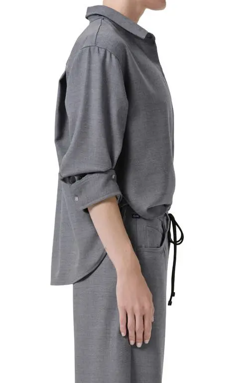 Citizens Of Humanity Kayla Shrunken Felted Wool Shirt