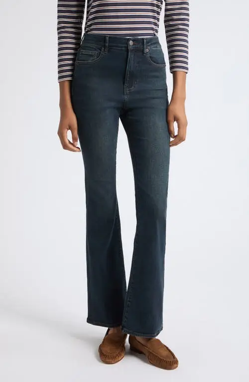 Veronica Beard Cameron Mid Rise Bootcut Jeans - Dark Ink