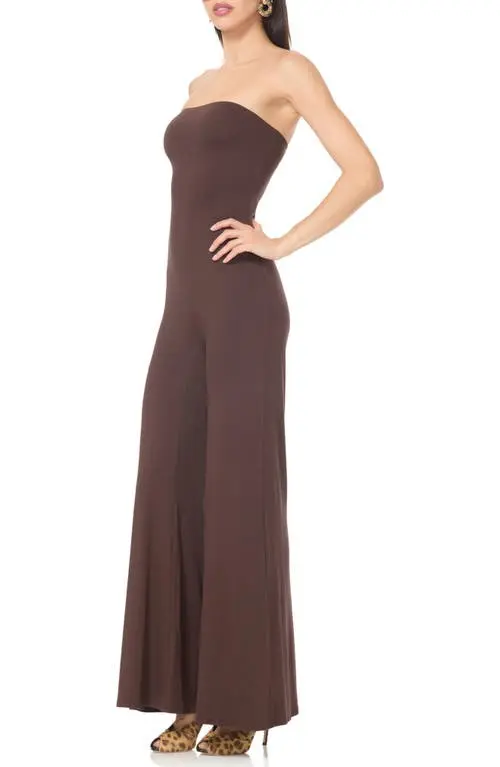 AFRM Nicola Strapless Catsuit - Espresso
