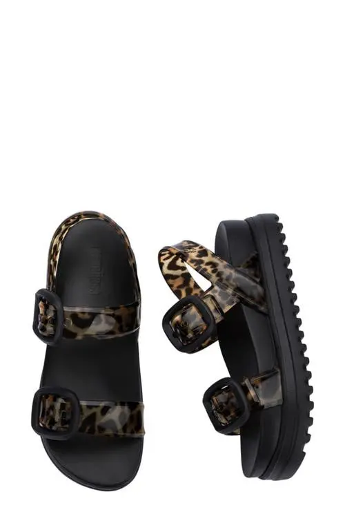 Melissa Cozy Platform Sandal - Black/brown