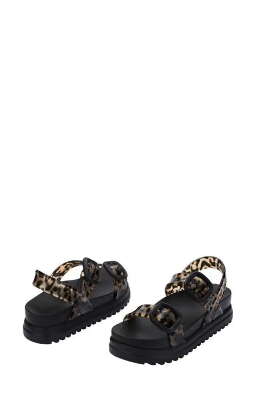 Melissa Cozy Platform Sandal - Black/brown