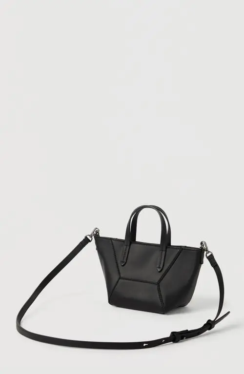 Brunello Cucinelli Mini Bag In Calfskin With Monili - Black