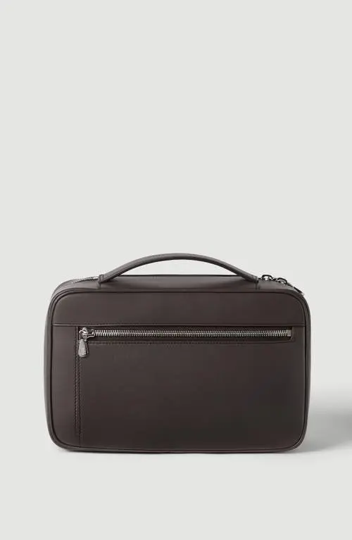 Brunello Cucinelli Smooth Calfskin Travel Beauty Case