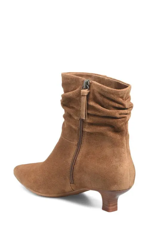 SOFFT Suzan Leather Pointed Toe Ankle Bootie - Brandy Suede