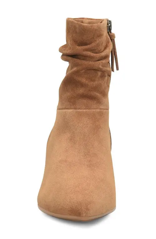 SOFFT Suzan Leather Pointed Toe Ankle Bootie - Brandy Suede