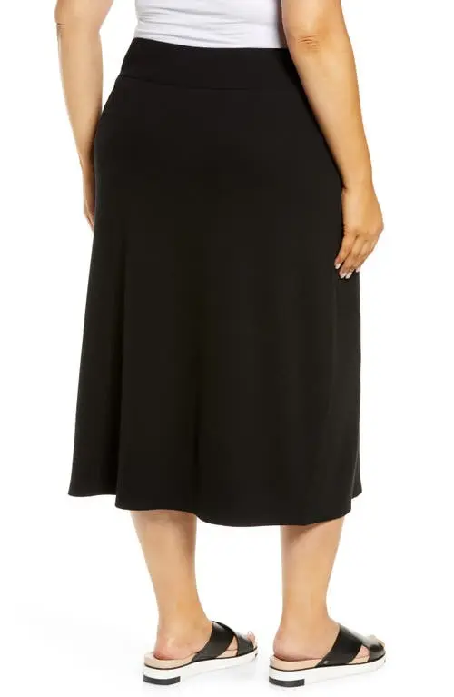 Eileen Fisher Ribbed A-line Skirt