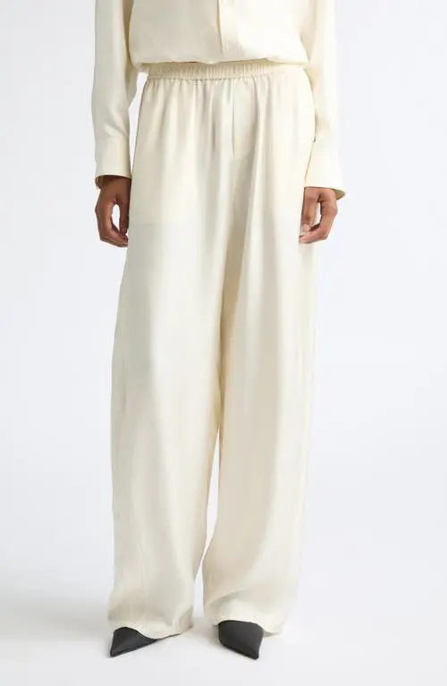 Alexander Wang Silk Track Pants - Ivory
