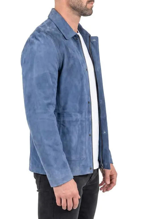 MACEOO Leather Zip Jacket