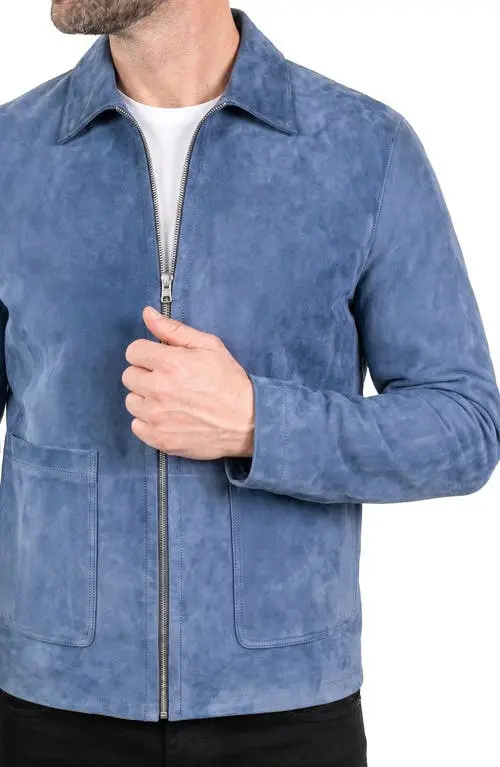 MACEOO Leather Zip Jacket