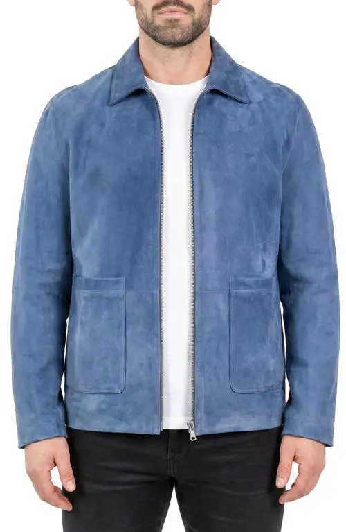 MACEOO Leather Zip Jacket