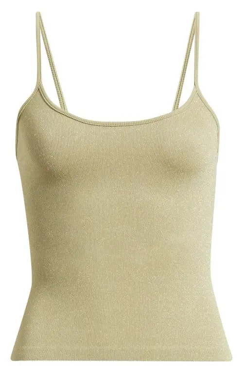 BDG URBAN OUTFITTERS Molly Glitter Cami - Khaki
