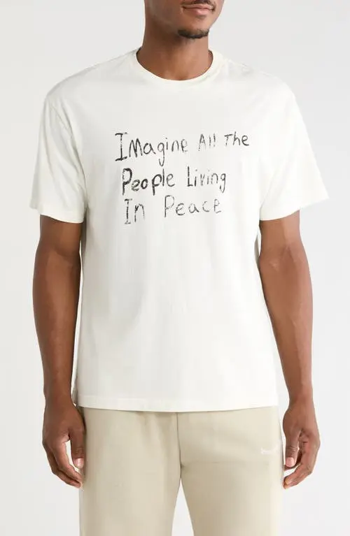 MUSEUM OF PEACE & QUIET Imagine Graphic T-shirt - White