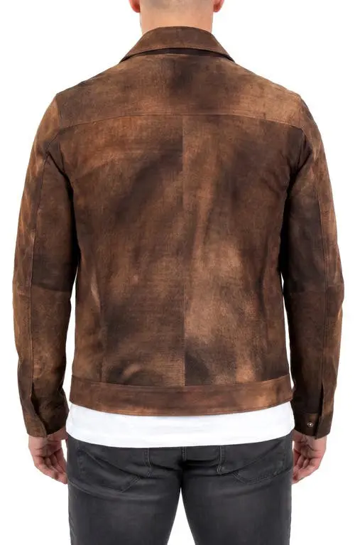 MACEOO Weathered Leather Jacket