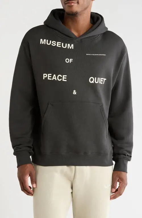 MUSEUM OF PEACE & QUIET Publishing Dept. Graphic Hoodie - Black