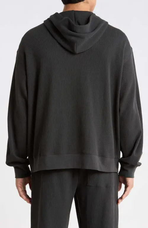 MUSEUM OF PEACE & QUIET Wordmark Waffle Stitch Zip Hoodie