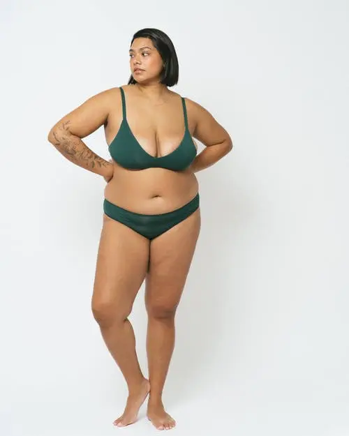 HUHA Low-rise Bikini With Full Coverage Gusset - Green