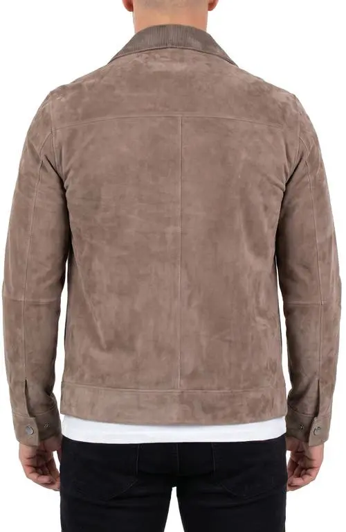 MACEOO Suede Leather Jacket