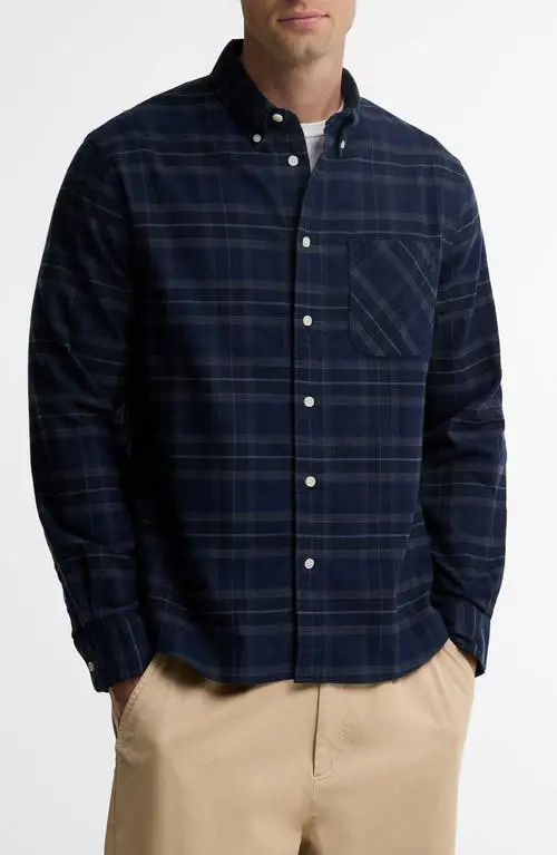 Barbour Mineral Tartan Authentic Button Down Shirt - Midnight Loch