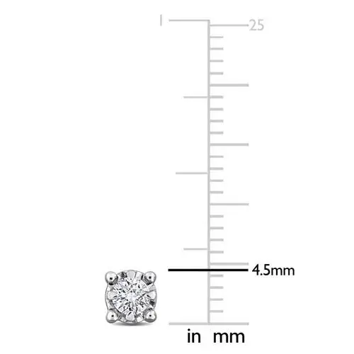 JULIANNA B. Lab-grown Diamond Stud Earrings Silver
