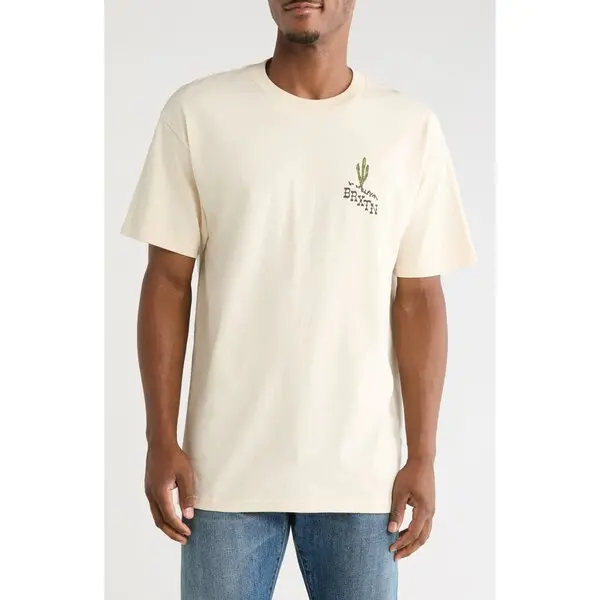 Brixton Keslo Graphic T-shirt - Cream