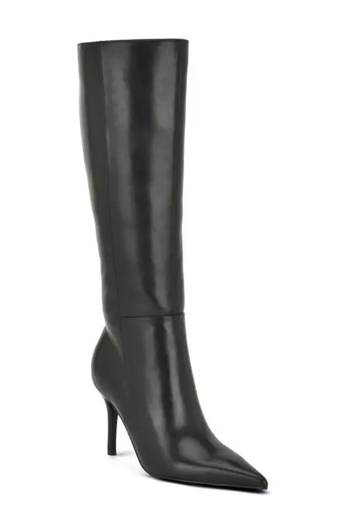 Nine West Gerty Wide Calf Knee High Boot - Black