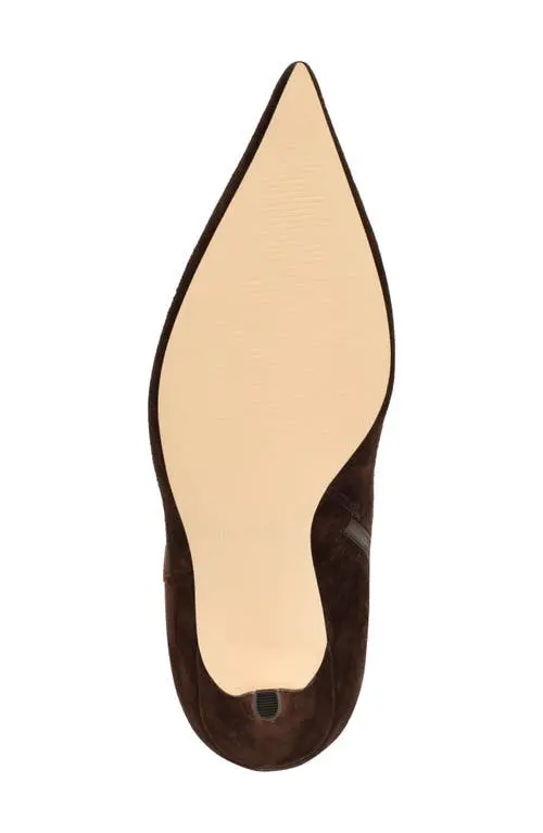 Nine West Gerty Wide Calf Knee-high Stiletto Boots - Dark Brown