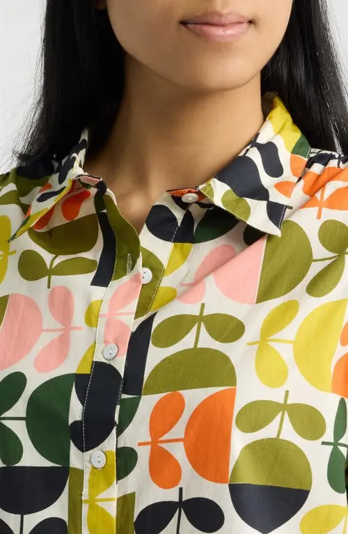 APNY Puff Sleeve Cotton Shirt