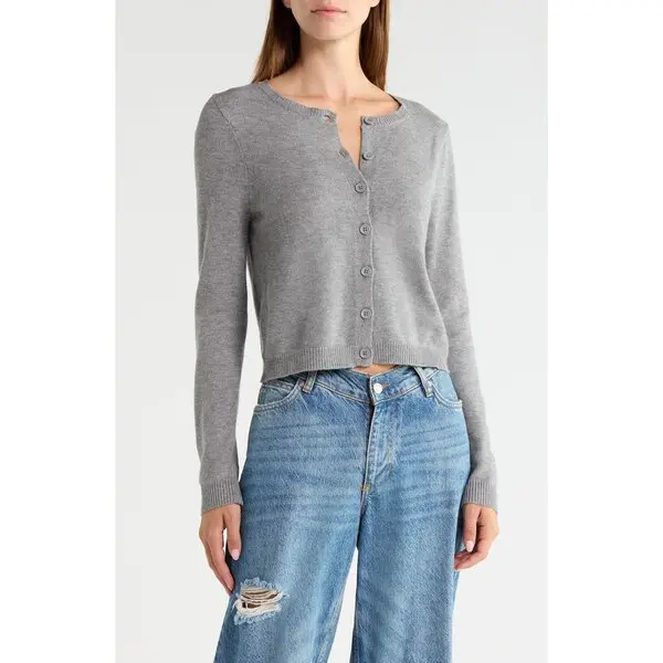 PACSUN Marley Cardigan - Heather Grey