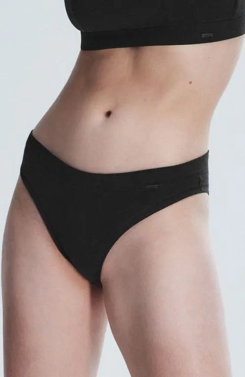 SAVAGE X FENTY Cotton Essentials Cheeky Panties - Black Caviar