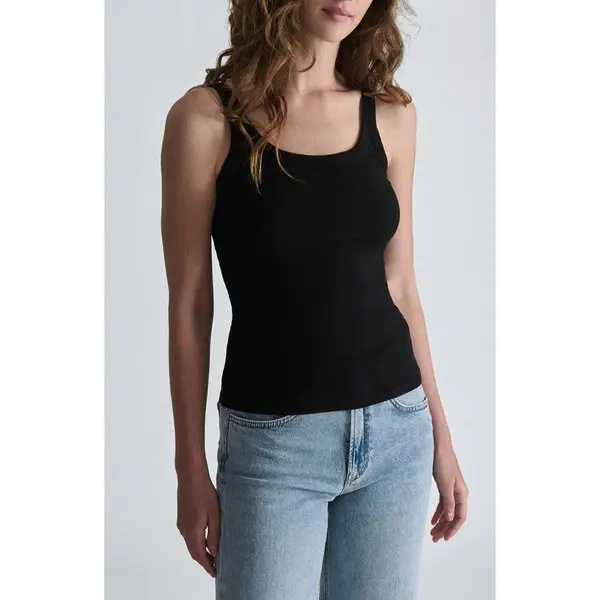 MAVI Frankie Rib Tank - Black