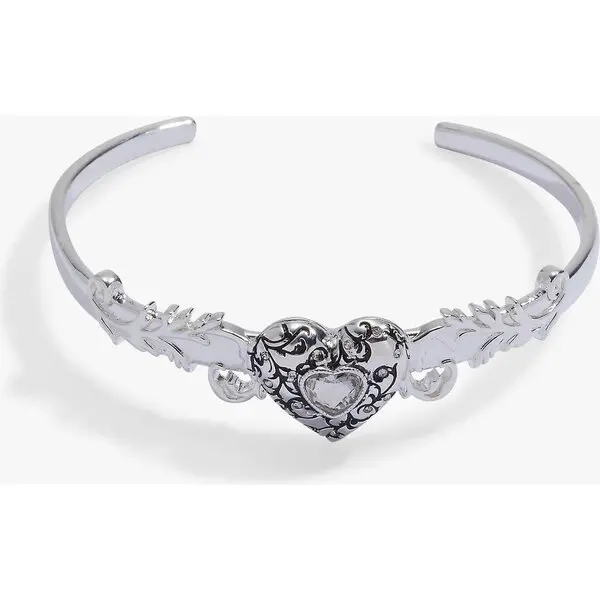 ALEX AND ANI The Twilight Saga Bella & Edward Locket Cuff By - Silver