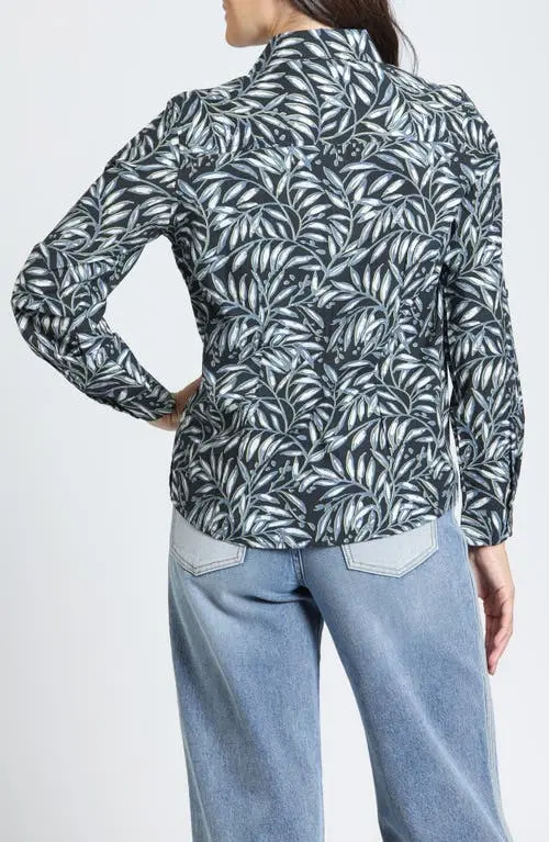 APNY Long Sleeve Cotton Button-up Shirt