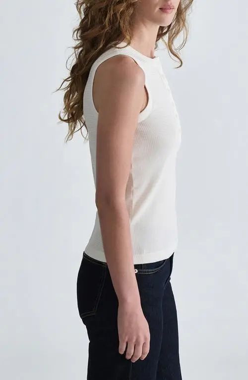 MAVI Waffle Knit Henley Tank