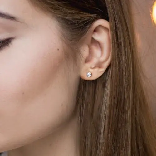 JULIANNA B. Lab-grown Diamond Martini-style Stud Earrings 14k