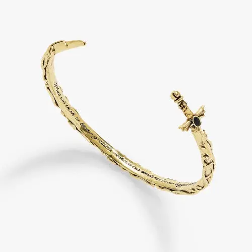 ALEX AND ANI A Court Of Thorns And Roses Illyrian Sword & Shadows Cuff - Gold