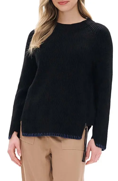 HATLEY Side Zip Raglan Sweater