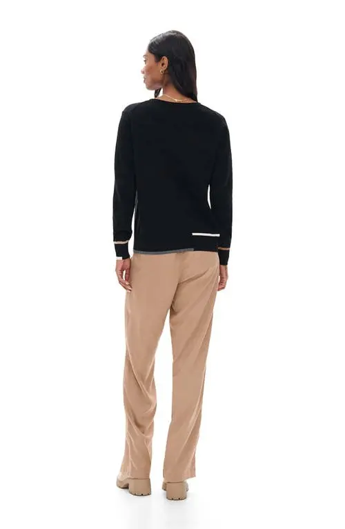 HATLEY Eden Crewneck Cotton & Cashmere Sweater