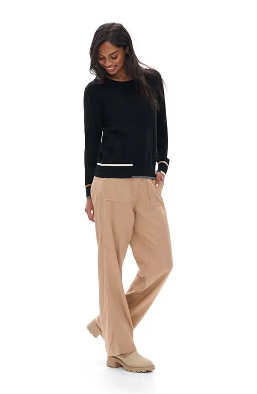 HATLEY Eden Crewneck Cotton & Cashmere Sweater