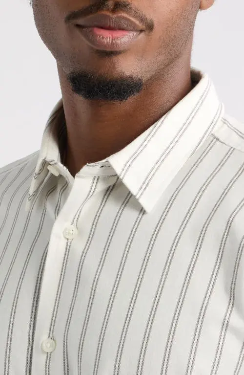 BOSS Emero Striped Long Sleeve Button-up Shirt - Natural