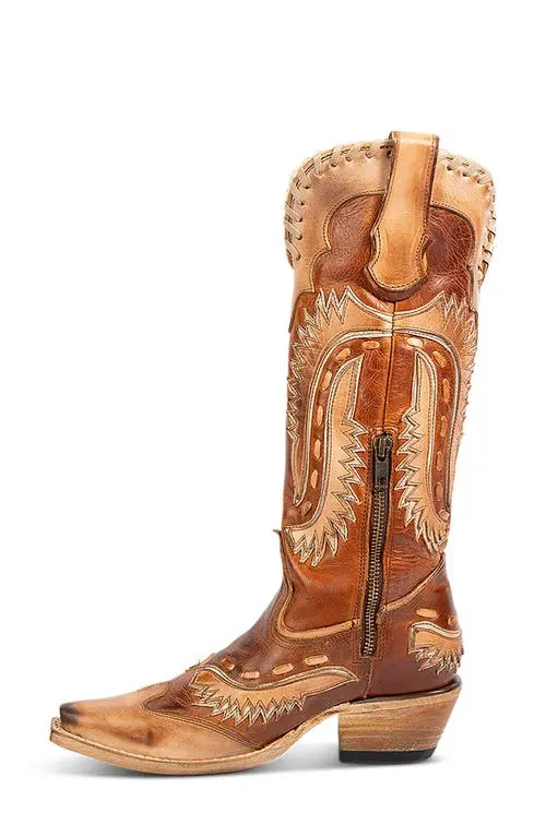 FREEBIRD Wayne Leather Western Boot - Cognac Multi