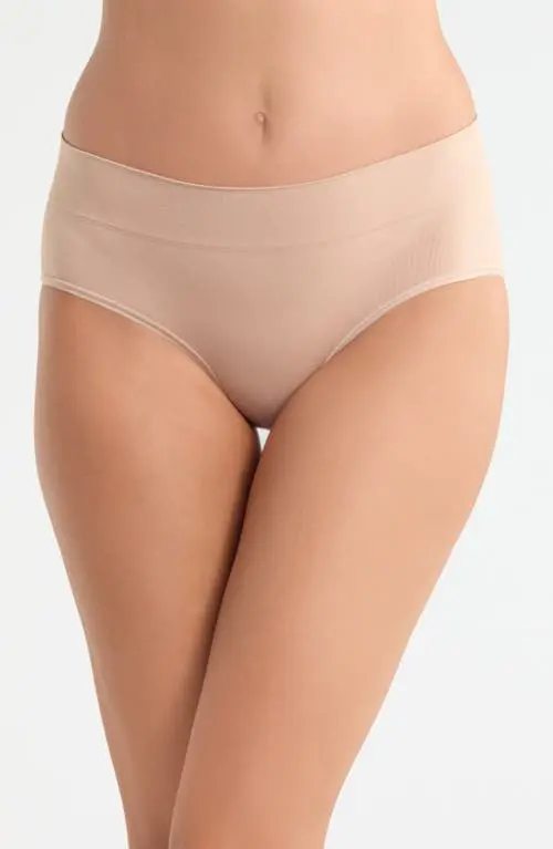 Nordstrom 3-pack Seamless High Cut Briefs - Black- Tan Multi