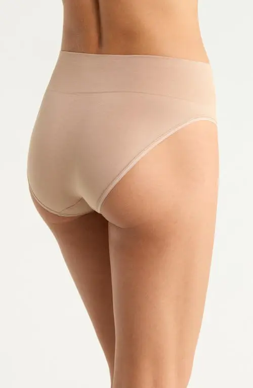Nordstrom 3-pack Seamless High Cut Briefs - Tan Warm