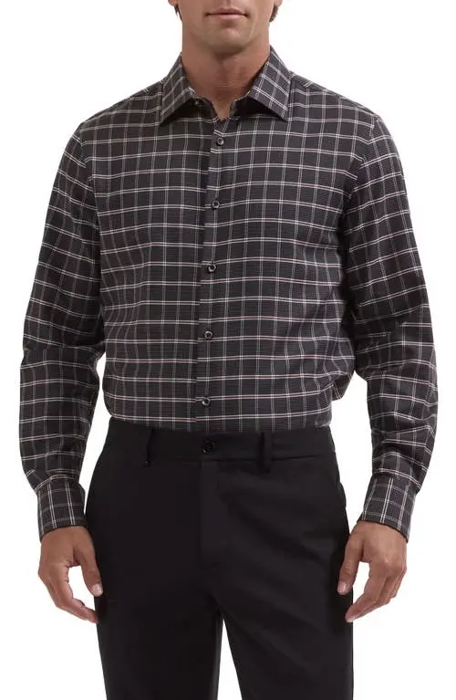 Bugatchi Julian Plaid Cotton And Cashmere Shirt